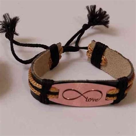 خرید و قیمت دستبند اسپرت دستبند چرم Love لاو بی نهایت دختر پسر عاشق دست