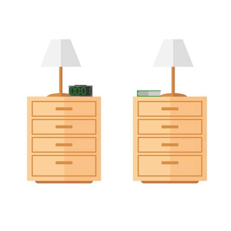 Simple Bedside Table Vectors And Illustrations For Free Download