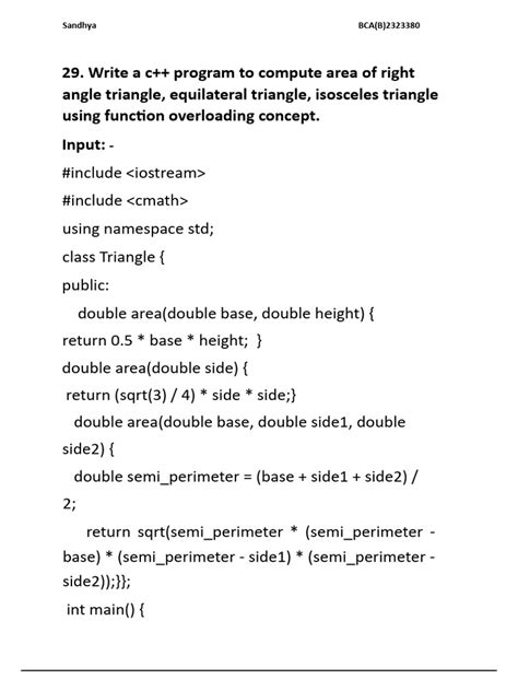 Sandhya Oops Cpp Pdf