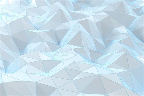 Triangle Surface Plane With Structure Lines 3d Rendering Stock Illustration Illustration Of