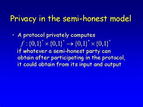 Introduction To Modern Cryptography Lecture 12 Secure Multiparty