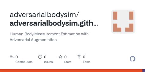 Github Adversarialbodysim Adversarialbodysim Github Io Human Body Measurement Estimation With