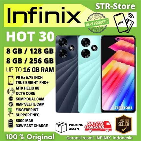 Jual INFINIX HOT GB HOT GB GARANSI RESMI INFINIX HOT NFC Shopee Indonesia