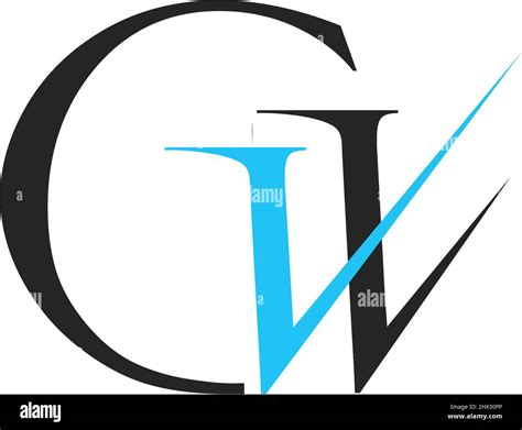 The Initials Gw Logo Simple And Modern Stock Vector Image And Art Alamy
