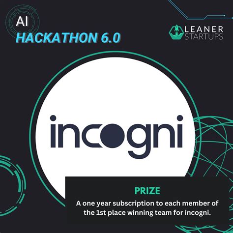 Aihackathon Incogni Ai Ml Aicommunity Tech Hackathon Startups Business Programming