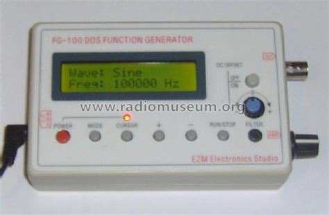 DDS Function Generator FG 100 Equipment EZM Electronics Radiomuseum Org