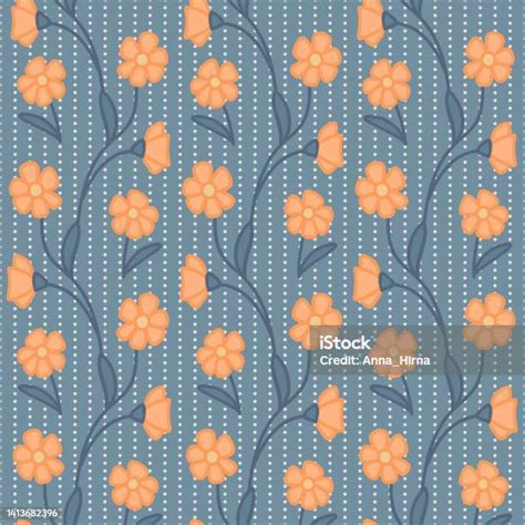 작은 추상적 인 꽃에 아름다운 꽃 무늬 꽃 매끄러운 배경 패션 프린트를위한 빈티지 템플릿 0명에 대한 스톡 벡터 아트 및 기타 이미지 Istock