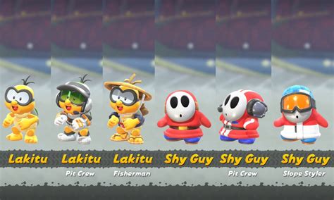 Mario Kart World Lakitus And Shy Guys Outfits By Spartan22294 On