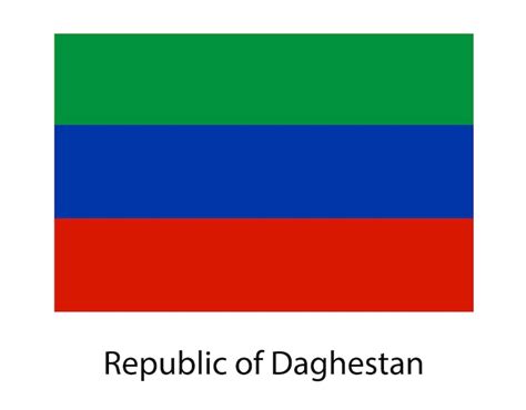 Premium Vector Flag Of Dagestan Republic And Information Text Poster
