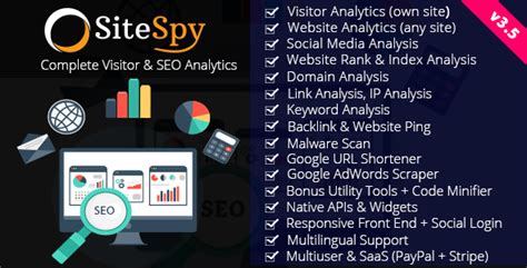 Sitespy V35 Complete Visitor And Seo Analytics Premium Scripts