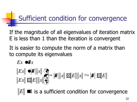 Ppt Iterative Solution Methods For Efficient Convergence To Solution Vector In Linear Systems