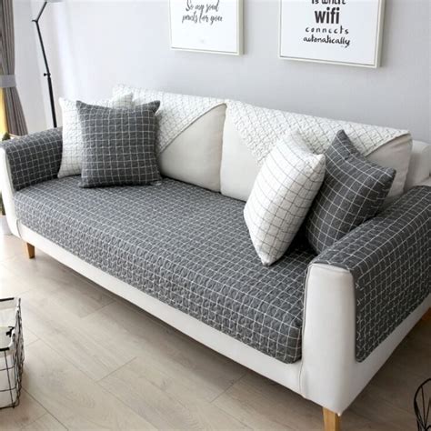 체크 퀼트 누빔 면 소파 패드 2인 3인 4인 3size 감도 깊은 취향 셀렉트샵 29cm