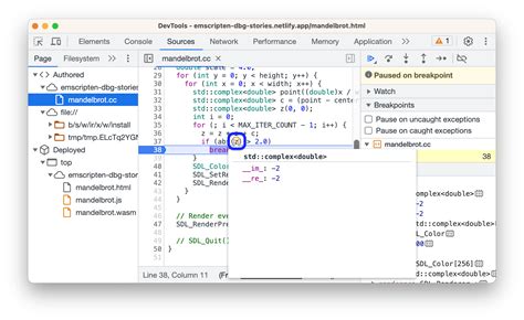 调试 Cc Webassembly Chrome Devtools Chrome For Developers