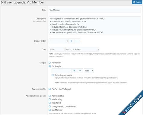 How To Set Permissions For Vip Member Groups Xenvncom