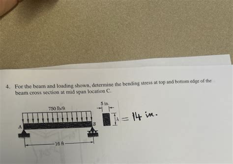 [solved] For The Beam And Loading Shown Determine The Bending Stress At Solutioninn