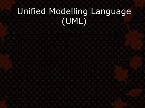 PPT Unified Modelling Language UML PowerPoint Presentation Free Download ID