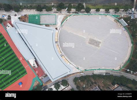 Hangzhou China February 16 2022 An Aerial View Of The Cricket