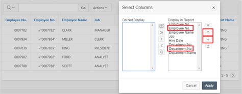 Dont Panic Or An Easy Guide To Some Oracle Apex Tidbits Apex 5 Ir Conditional Columns In Export