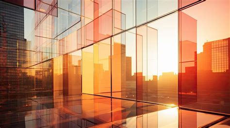 Premium Ai Image A Photo Of A Modern Building With Intersecting Glass Panels Urban Skyline