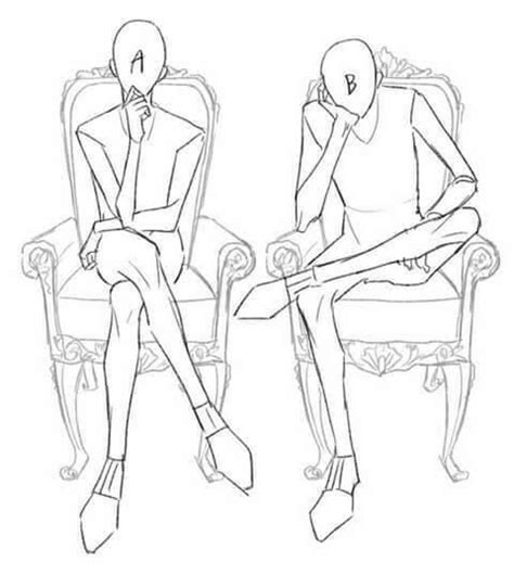 Anime Male Sitting Base