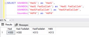 An Overview Of DIFFERENCE And SOUNDEX SQL Functions