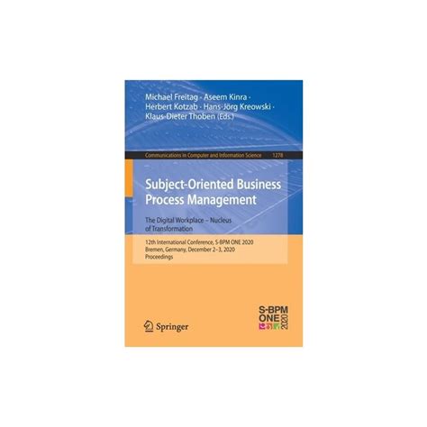 Subject Oriented Business Process Management 12th International Conference S Bpm One 2020