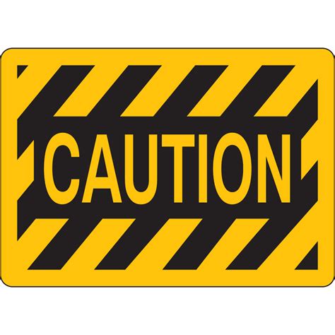 Caution Logo Text