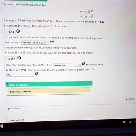Solved Consider The Following Hypothesis Test Ho P 12 Sample Of 25 Provided Sample Men 14