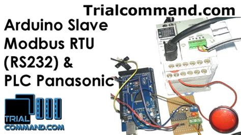 Arduino Slave Modbus Rtu And Plc Panasonic Rs232 Industrial 4 Steps Instructables