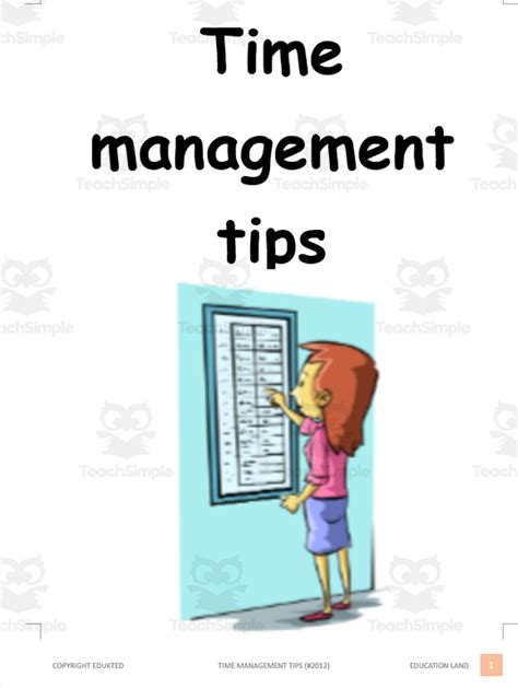 Time Management 2012 By Teach Simple