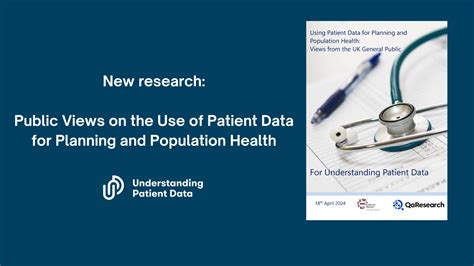 Public Attitudes About Patient Data For Planning And Population Health Understanding Patient Data