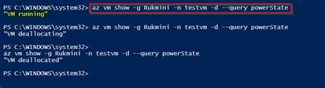 Azure CLI Query Power State Of A Virtual Machine Stack Overflow