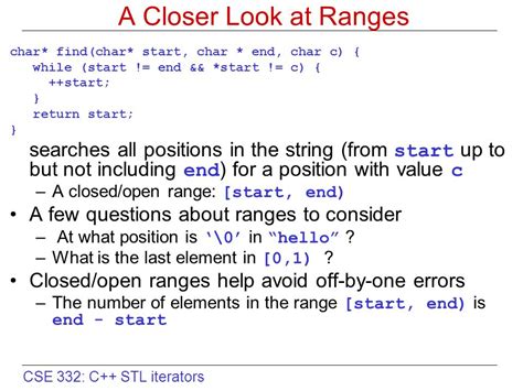 Cse 332 C Stl Iterators What Is An Iterator An Iterator Must Be