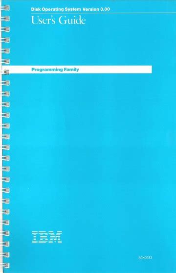 Ibm Dos 3 30 Users Guide International Business Machines