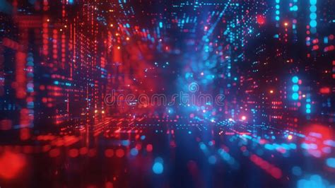 Digital Data Stream Abstract Binary Code Background Cybersecurity