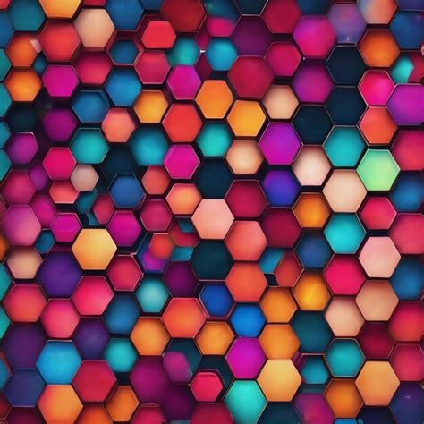 Premium Photo Hexagon With Hexagon Background Generative Ai