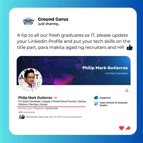 Freshgraduates It Programming Jobapplication Profile Linkedin