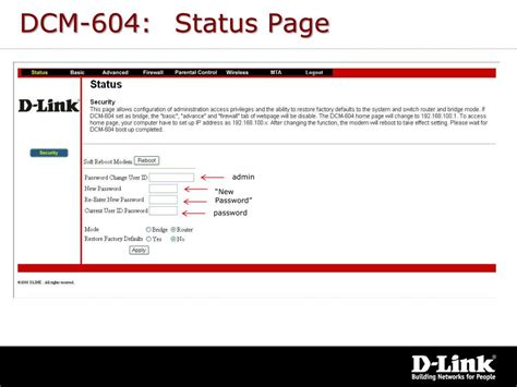 PPT D Link DCM 604 ALL In One Cable Modem PowerPoint Presentation Free Download ID 6191637