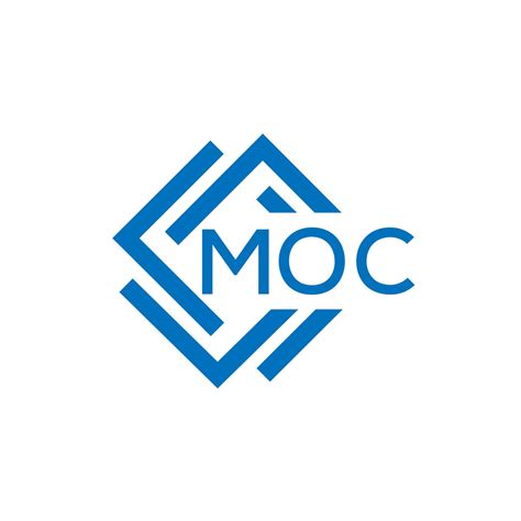 Moc Letter Logo Design On White Background Moc Creative Circle Letter Logo Concept Moc Letter