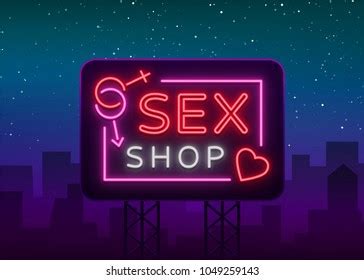 Sex Shop Logo Night Sign Neon Stock Vector Royalty Free 1049259143 Shutterstock