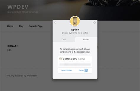 How To Add A Bitcoin Donate Button To Your Wordpress Site
