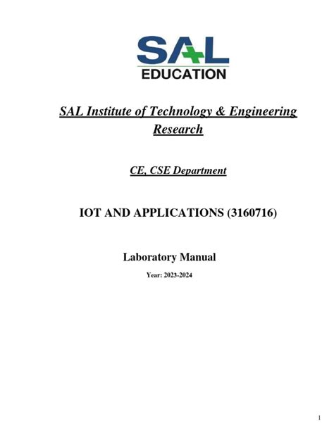 Lab Manual Iot 6th Pdf Arduino Raspberry Pi