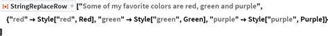 stringreplacerow wolfram function repository