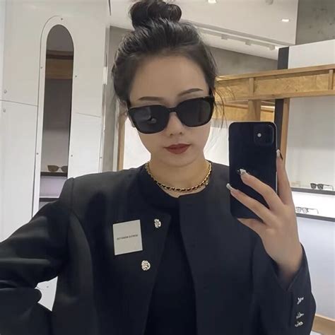 젠틀 몬스터 유우미 탐 선글라스 여성용 검정색 안경 고양이 눈 선글라스 스파이 패션 대형 럭셔리 디자이너 브랜드 한국