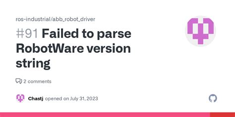 failed to parse robotware version string · issue 91 · ros industrial