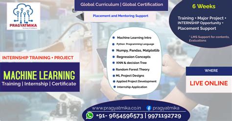 Machine Learning With Python Internship Global Certificate