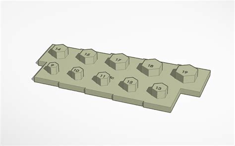 3d Design Ratchet Socket Holder Metric Tinkercad