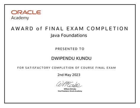 Dwipendu Kundu On Linkedin Oracle Certification Java Technicalhub