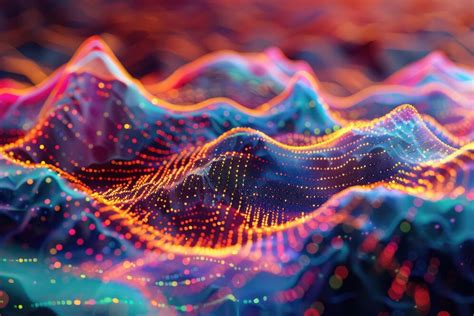 Premium Photo Vibrant 3d Data Visualization Representing Information Flow