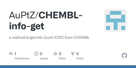 Github Auptzchembl Info Get A Method To Get Info Such Ic50 From